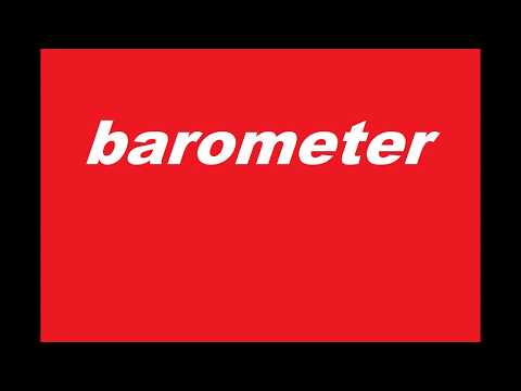 barometer Meaning