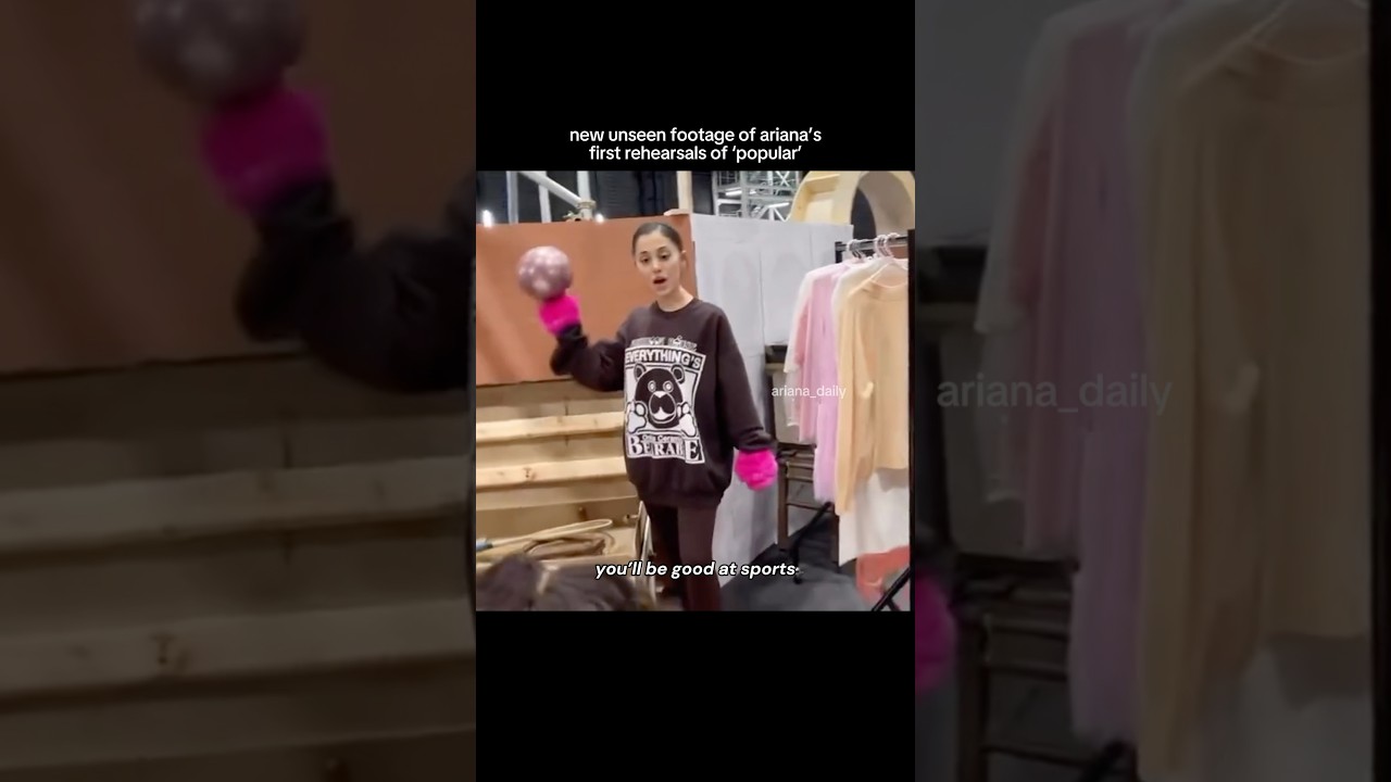 new unseen footage of first wicked rehearsal of ‘popular’ #arianagrande #cynthiaerivo #wicked