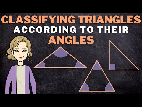 How to Classify Triangles by their ANGLES | Acute, Right and Obtuse Triangle