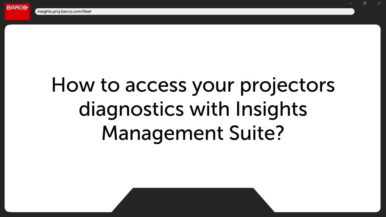 Insights Management Suite - Barco