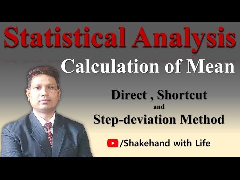 Calculation of Mean with Example | Descriptive Statistics | Statistics and Data Analysis