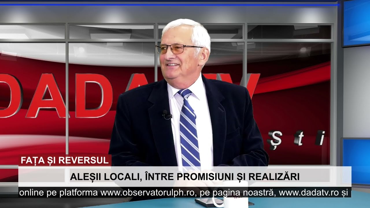 DADA TV Fața și reversul – cu primarul comunei Brebu, Adrian UNGUREANU ...