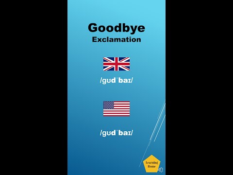 Goodbye meaning pronunciation and synonyms #Shorts