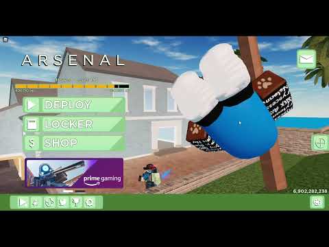 Getting The New Roblox Arsenal Monkey With Drip Skin & The Monkey Business Badge!