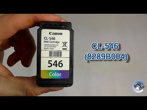 How to Refill Canon CL-546 (8289B004) Colour Ink Cartridge