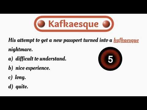Meaning of Kafkaesque