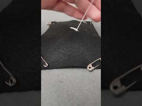 How do they do that!?? Stitch a chain tack bustle loop