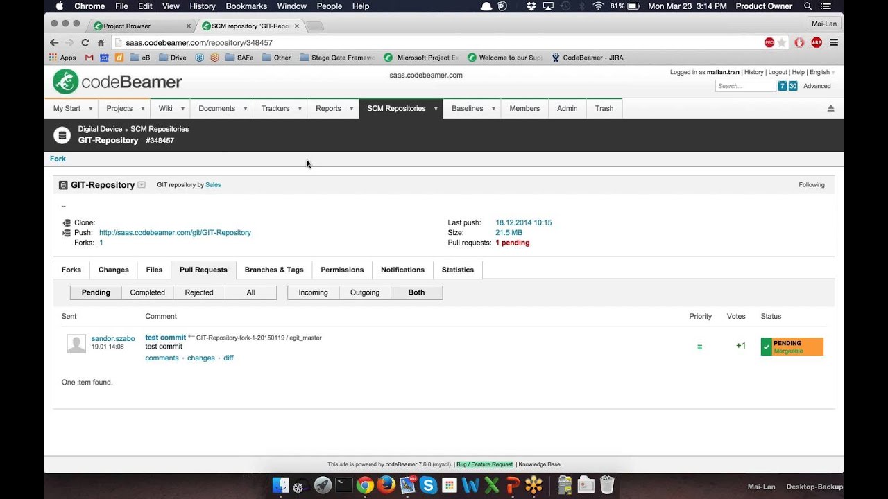 codeBeamer - Code Review