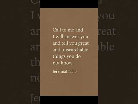 Jeremiah 33:3 Bible Verse, Encouragement Card