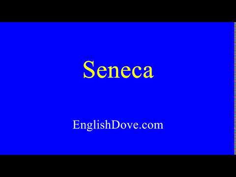 How to pronounce Seneca in American English.