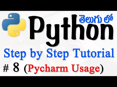 Learn Python Tutorials For Beginners in Telugu Tutorial 8 How to Download and Install Pycharm ...