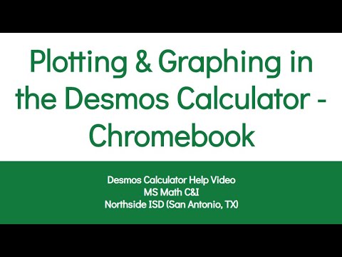 ChromeBook - Plotting and Graphing in the Desmos Calculator
