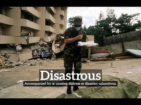 What is Disastrous? | How to Say Disastrous in English? | How Does Disastrous Look?