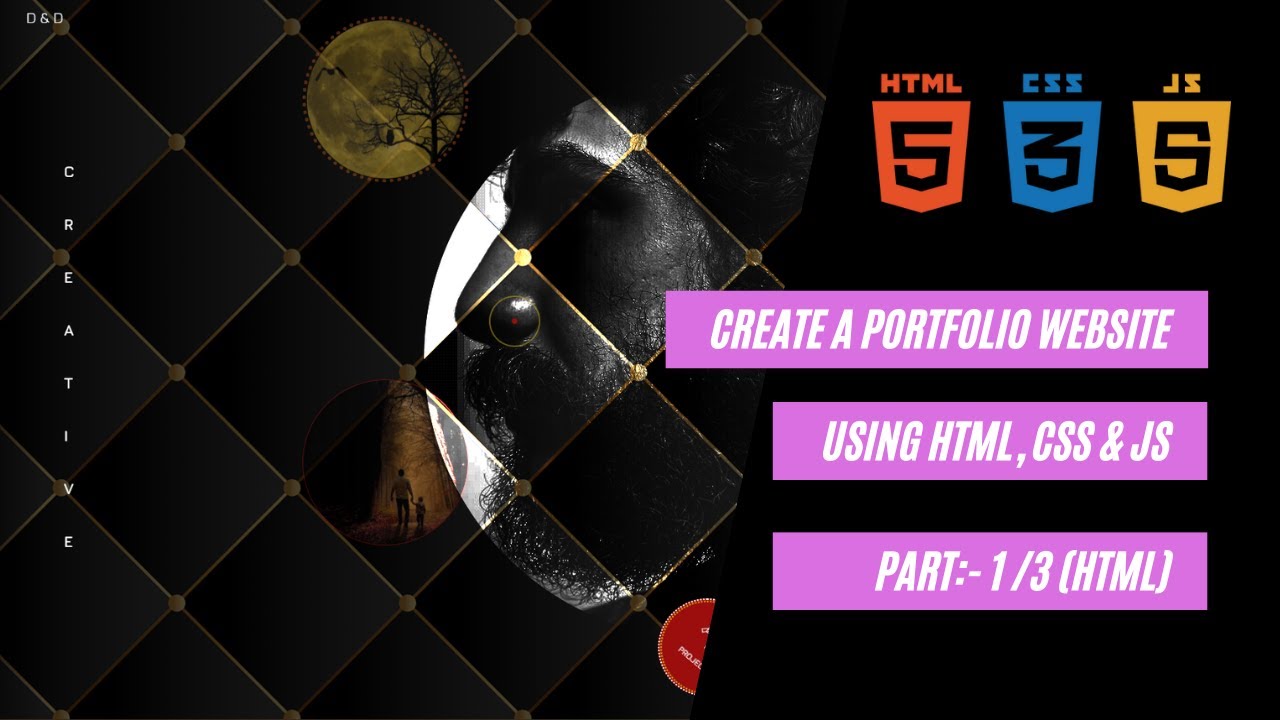 How To Create A Responsive Portfolio Website With Html, CSS & JavaScript (Part:- 1 / 3 {HTML})