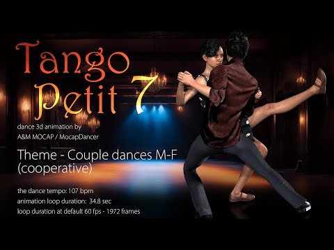 A&M - Tango Petit 7 [couple dance animation, 107bpm] - iClone/Motion ...