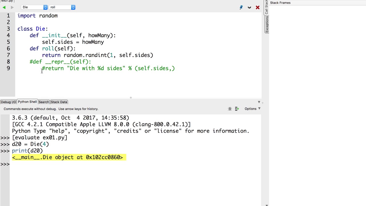 [BONUS] __repr__() string representations for Python objects—CMPUT 175