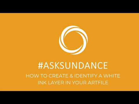 How Do You Create and Identify a White Ink Layer? | #AskSunDance | SunDance USA