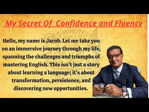 My Secret Of Confidence and Fluency || Graded Reader || Improve Your English || Listen And Practice