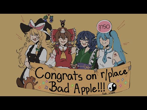 Bad Apple On R/Place (Final) | The End...