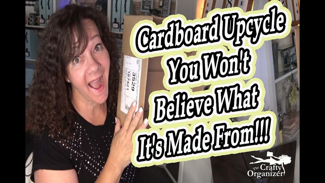 Cardboard box turned high end storage! You won't believe what it's made from!!!