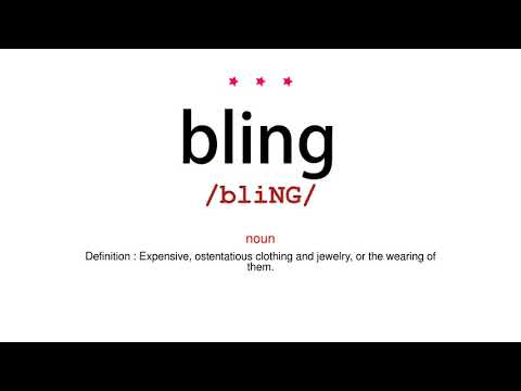 How to pronounce bling - Vocab Today
