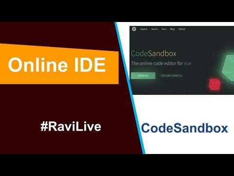 #RaviLive - Online IDE, learn to code online | CodeSandbox.io