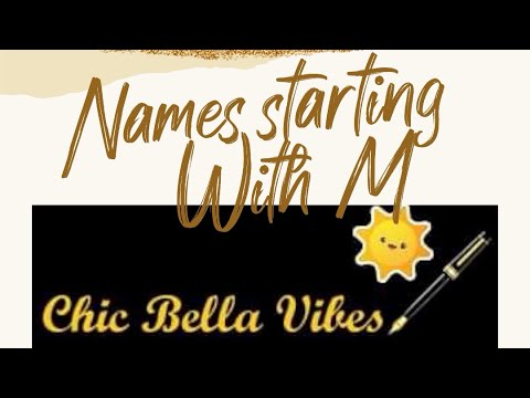 The meaning of the NAMES starting with M #meaning #name #names