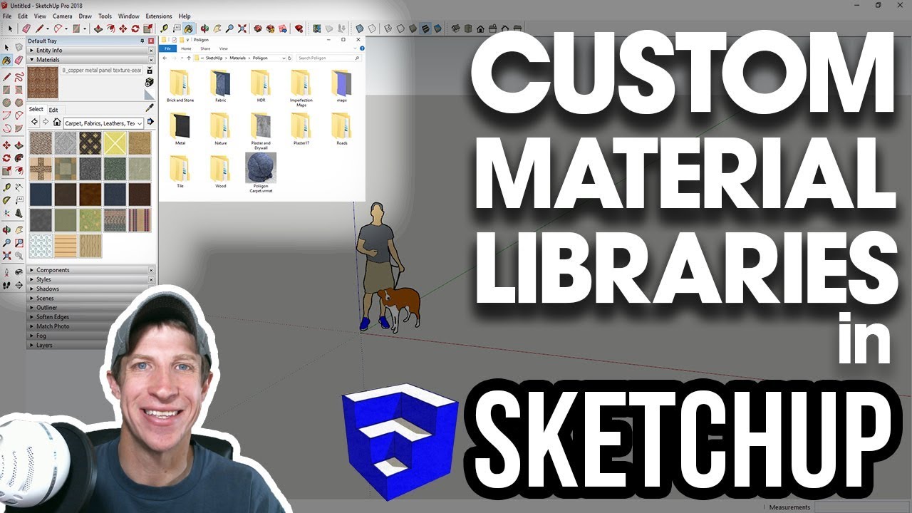 Creating CUSTOM MATERIAL LIBRARIES in SketchUp