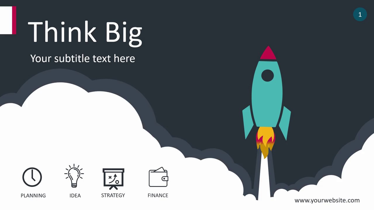 Think Big Infographic - Animated PowerPoint Template