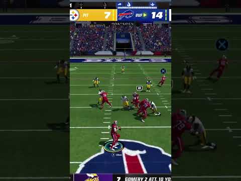 Josh Allen inside pass to Diggs #madden23 #nfl #bills #shorts