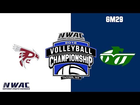 2018 NWAC Volleyball Championship - GM 29 Highline vs. Pierce
