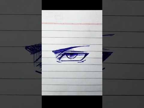 How To Draw Anime Eye ✨#shorts #trending #drawing #art #animedrawing #tutorial #eyes #sketch #easy