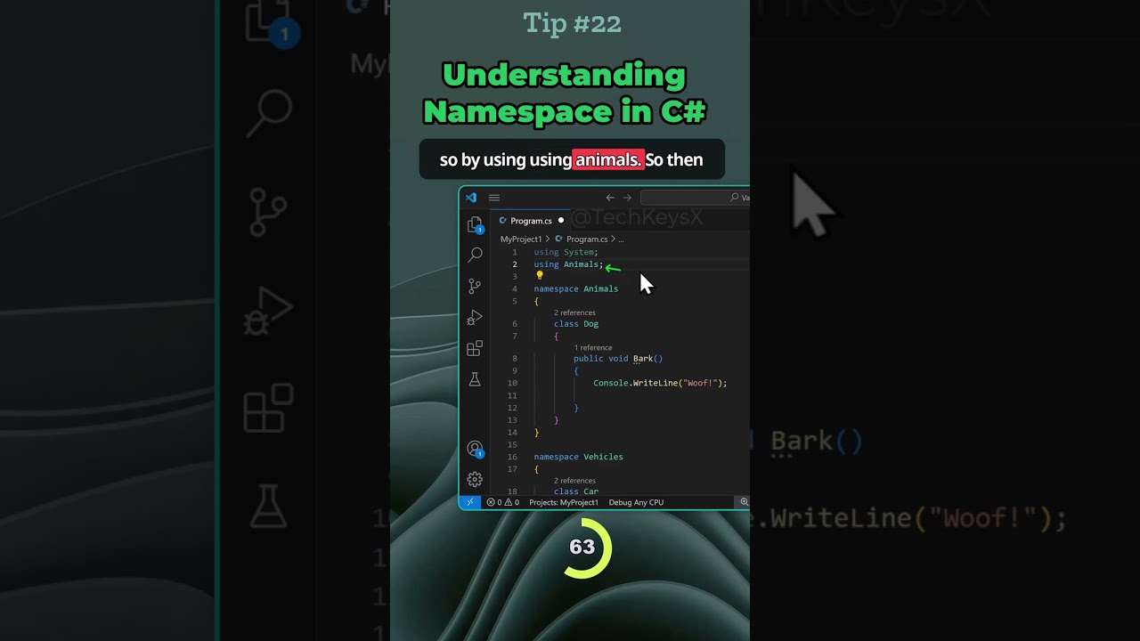 Understanding Namespace in C# Tip #22 #programming
