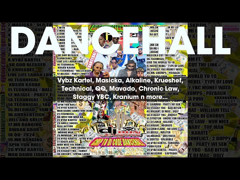 Dancehall Mix 2025, Chip The Code Ft Vybz Kartel, Masicka, Alkaline, Krueshef, Technical, QQ