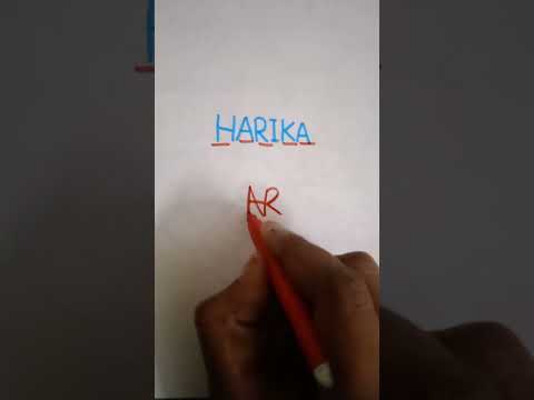 Harika name logo design🥀❣️ #youtubeshorts #viral #shots #shortvideo #shortsfeed #youtube #video