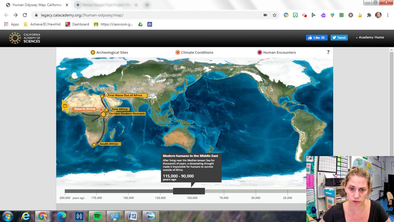 Interactive Human Migration Map