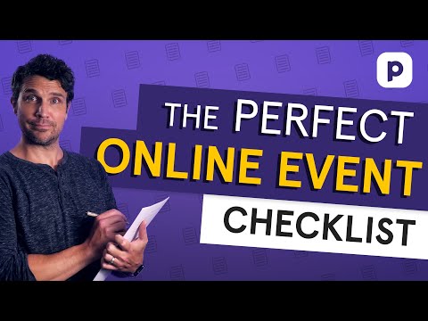 The PERFECT online event checklist