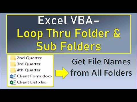 Excel VBA Loop Thru Folder and Subfolders