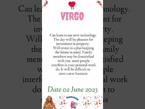 TODAY HOROSCOPE VIRGO || TODAY HOROSCOPE VIRGO 02 JUNE 2023
