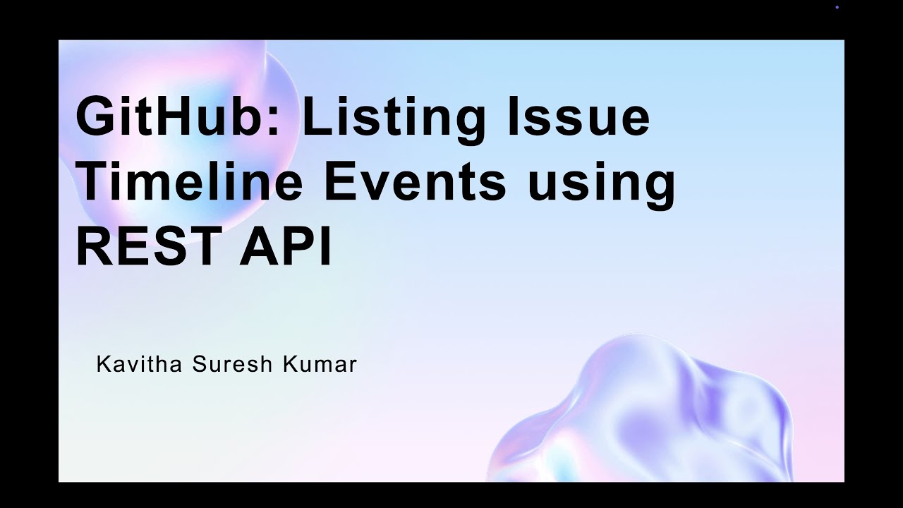 GitHub: Listing Issue Timeline Events using REST API