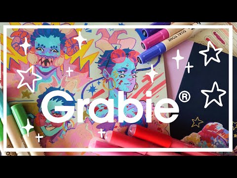 Painting with Pens!! 🎨|| Grabie Acrylic Markers