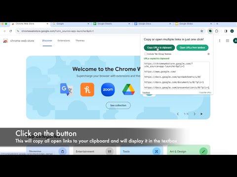 CopyTab URLs - Chrome Web Store