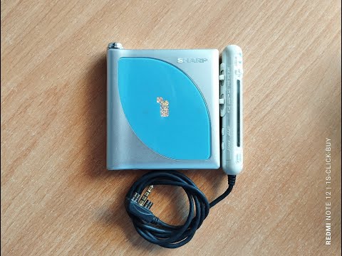 Sharp Walkman Portable Mini Disc Player MD DP 700A working | Reverb