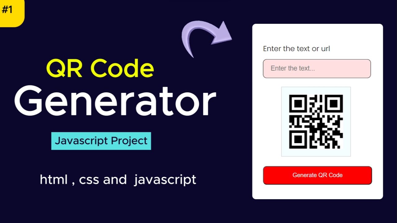 how to make QR code generator with javascript | Convert text to qr code |codz learners