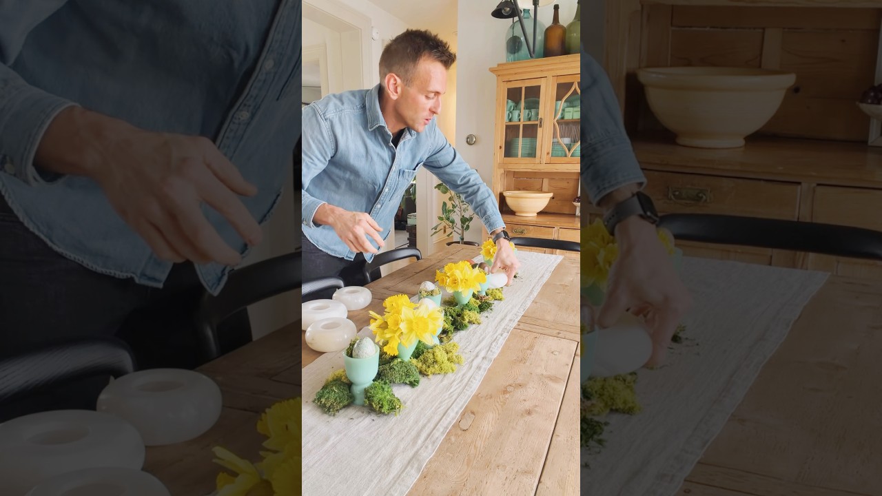 A simple spring/Easter table idea for this year!