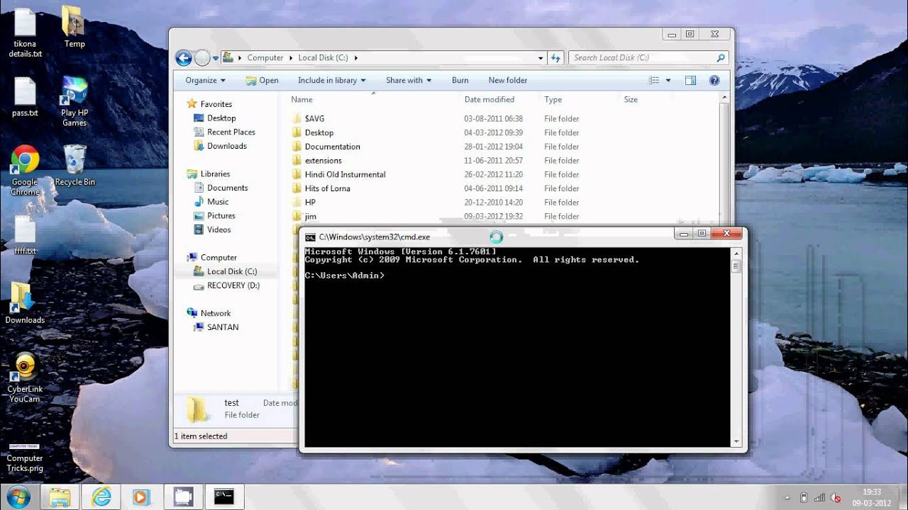 How to bulk copy files from folder using DOS command