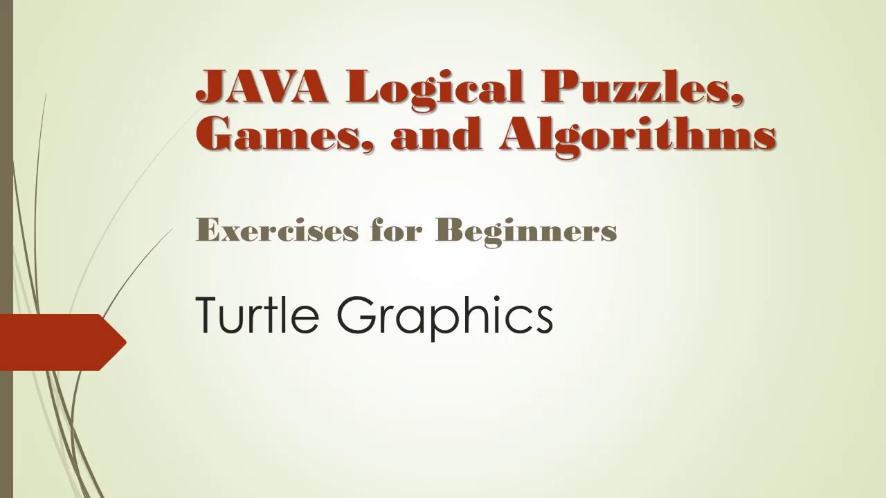 Java Puzzles Games & Algorithm Exercises - 4/6 - Turtle Graphics
