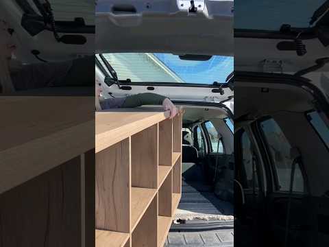Turning my SUV into a home for life on the road! #vanlife #roadtrip #tinyhome