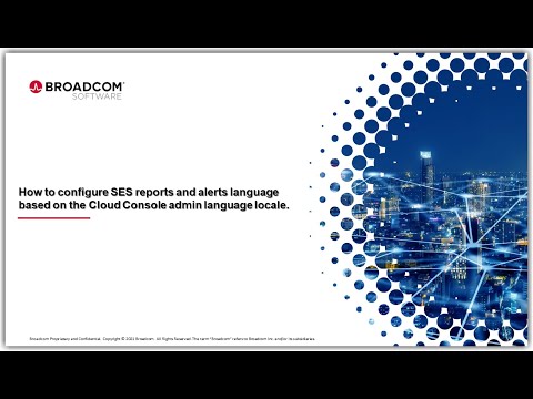 How to configure the language for SES reports and alerts