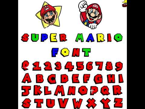 Colorful Gaming Alphabet & Numbers Vector Set - Red, Blue, Green, Yellow - Png, Pdf, SVG, DXF, EPS-